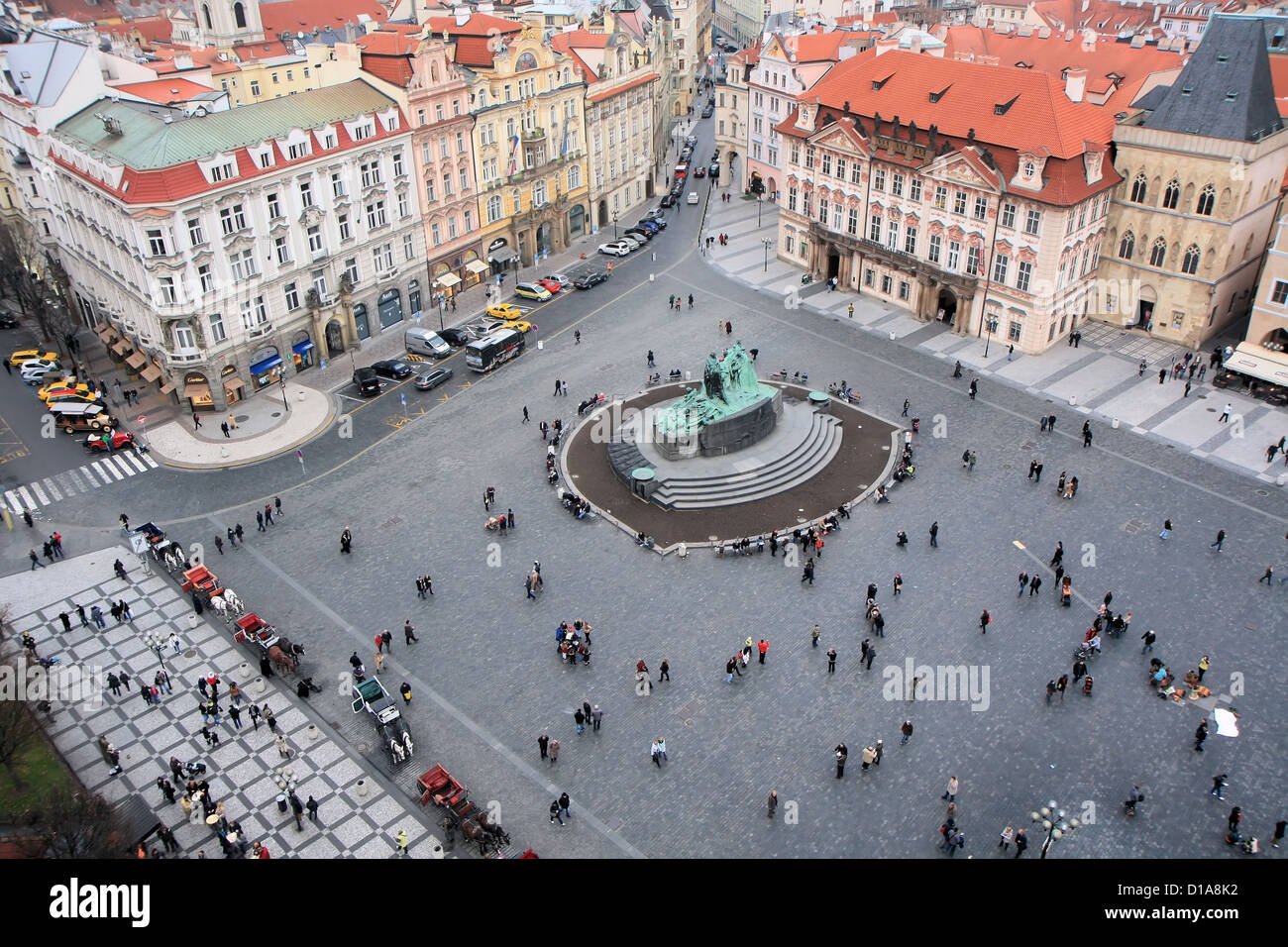 Aerial view of old town square, Prague, Czech Republic Stock Photo - Alamy