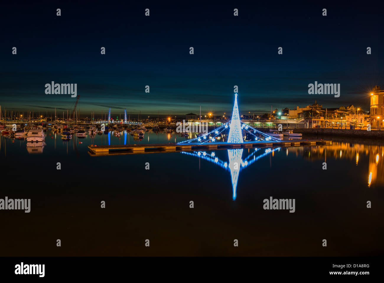 Torquay, Devon, England. December 10th 2012. Torquay inner harbour at ...