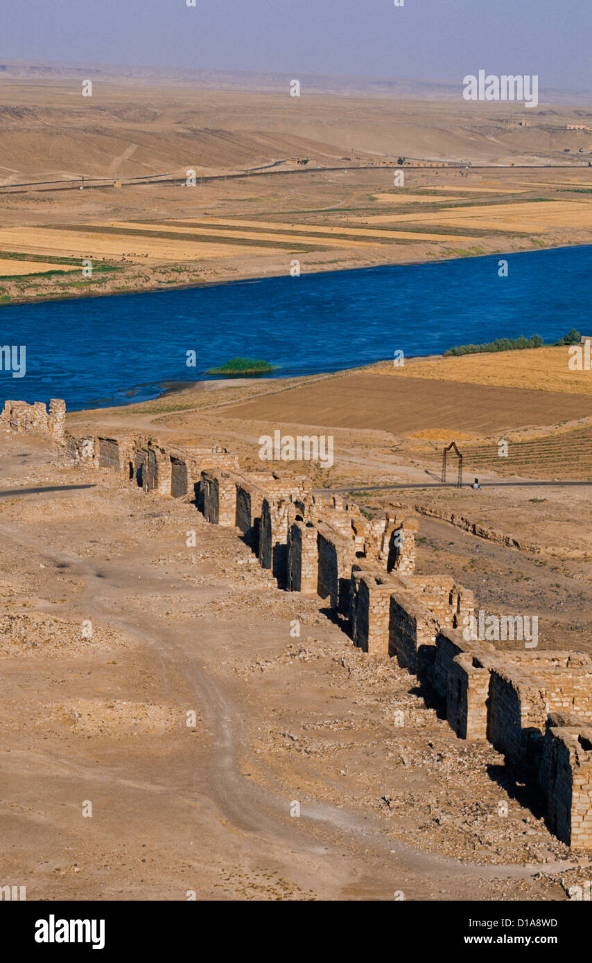 Halabiyyeh, the former Byzantine city of Zenobia on the Euphrates River ...