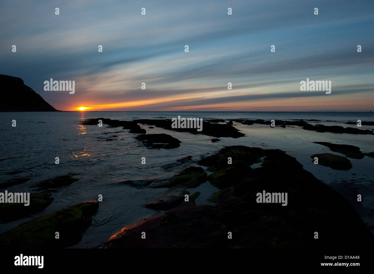 Sunset in the north of Scotland Stock Photo - Alamy