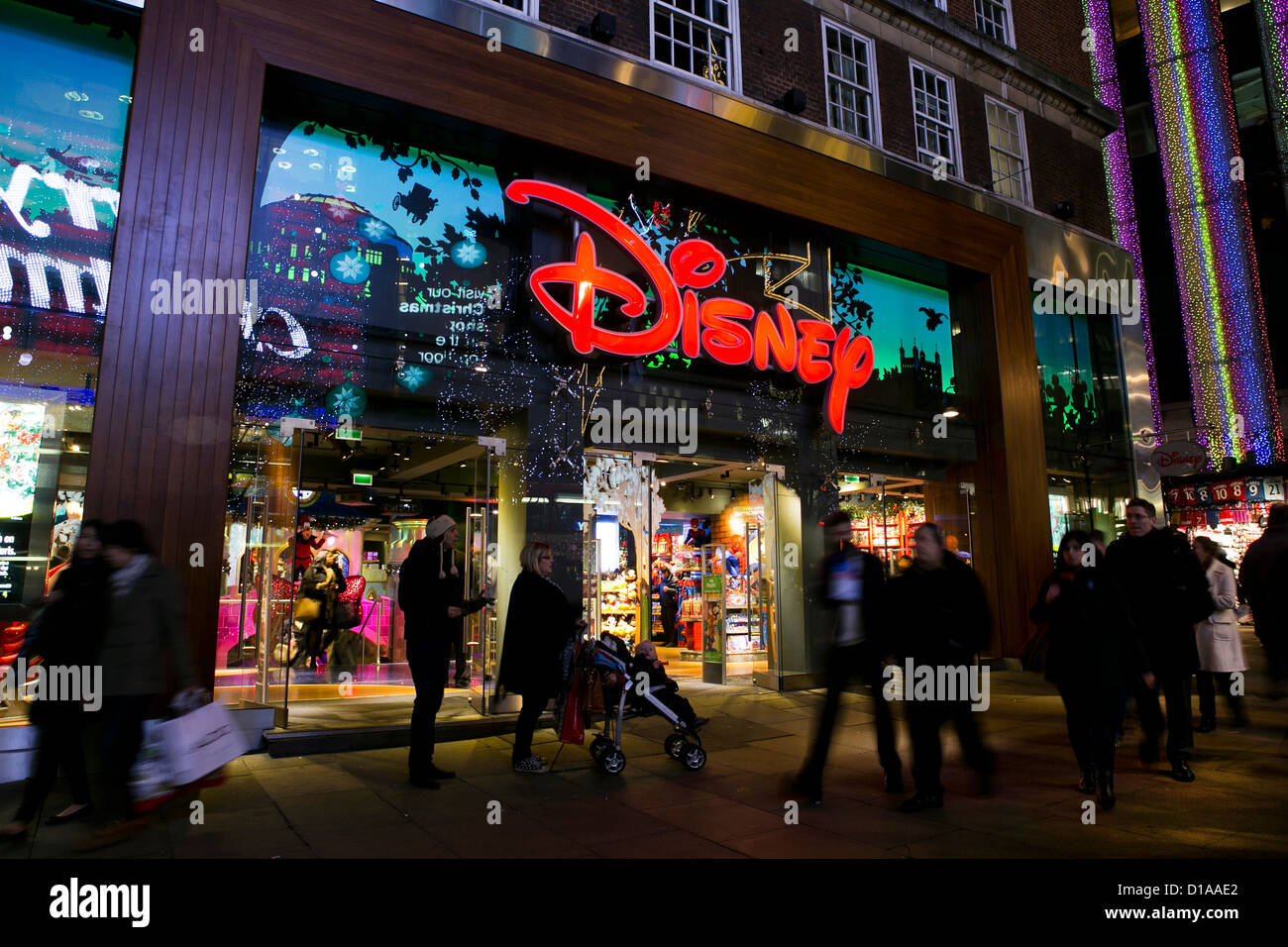 London, 12/12/2012, Disney Shop in London during Christmas period ...