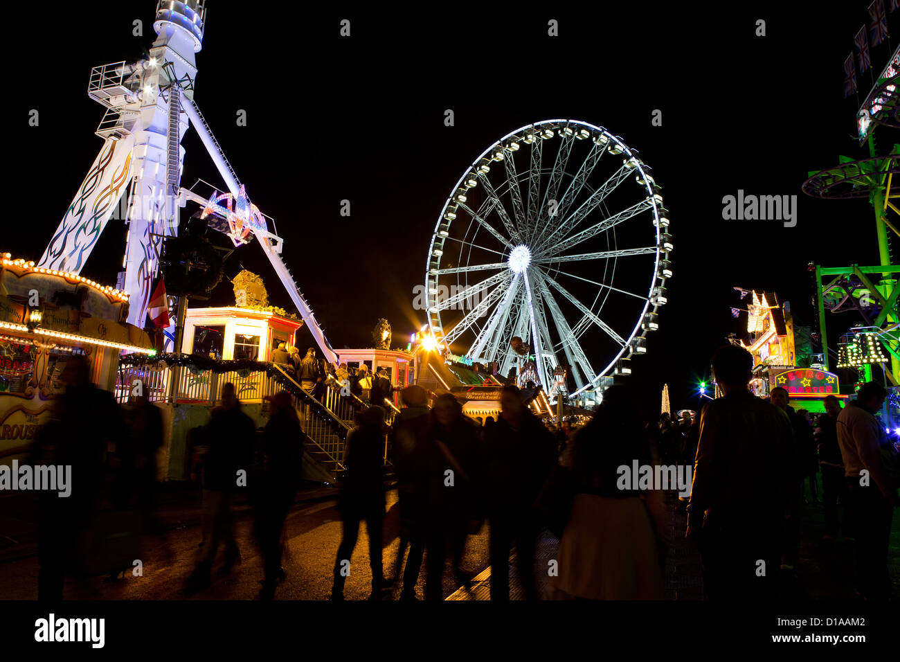 London,12/12/2012, Fun fair in Winter Wonderland, Hyde Park, London, UK ...