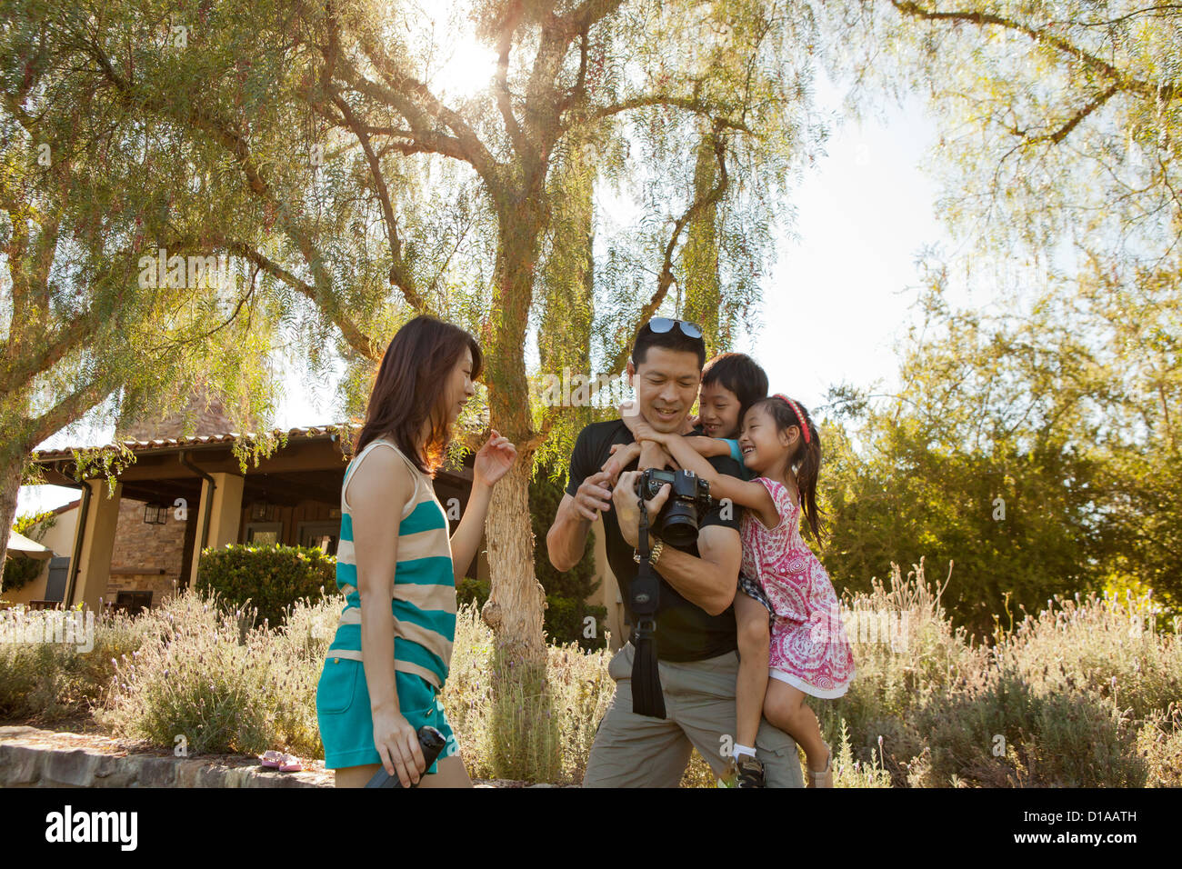 Asian american family mom dad father hi-res stock photography and images - Alamy