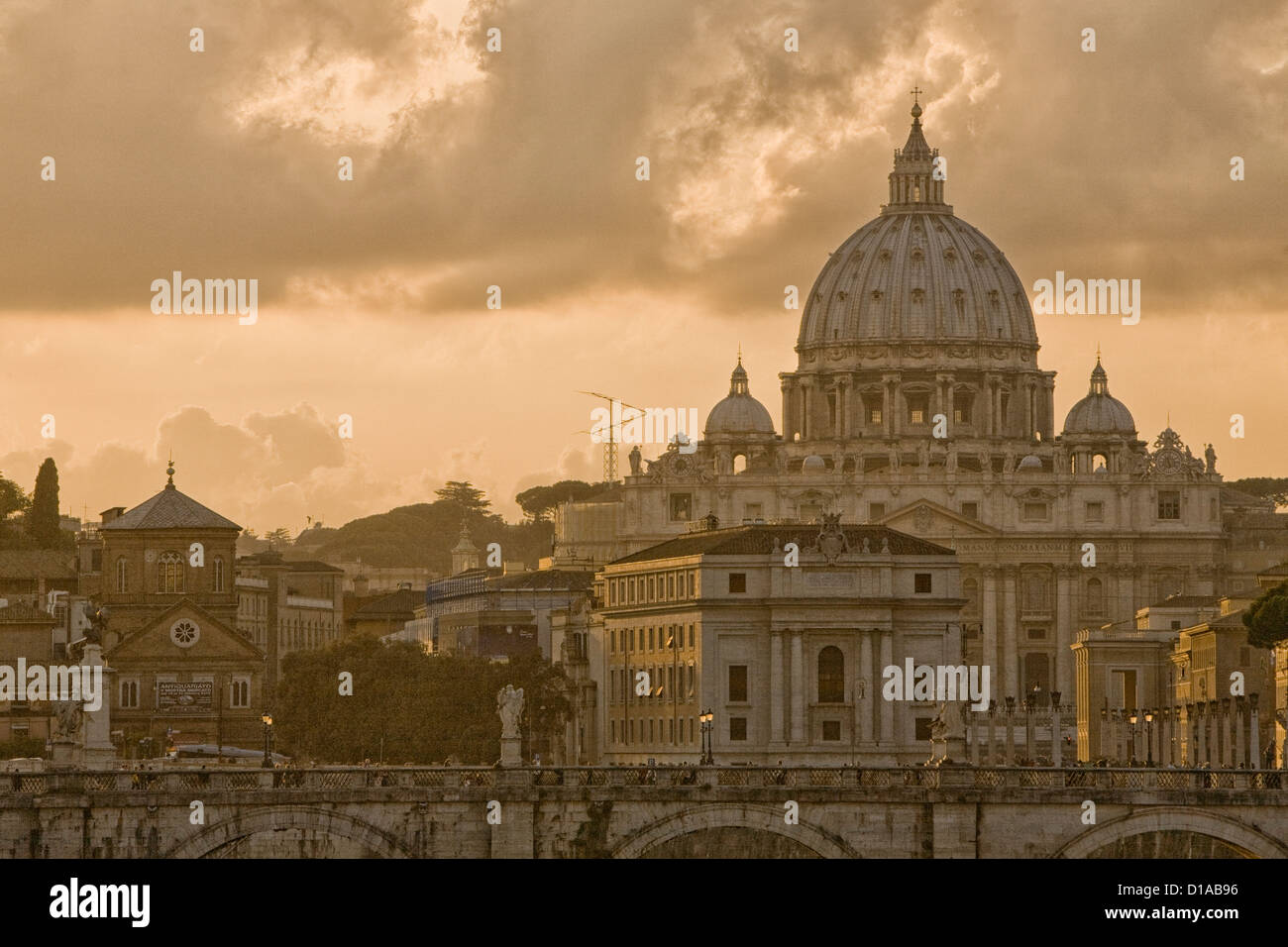 The Vatican at Sunset, Rome Italy Stock Photo - Alamy