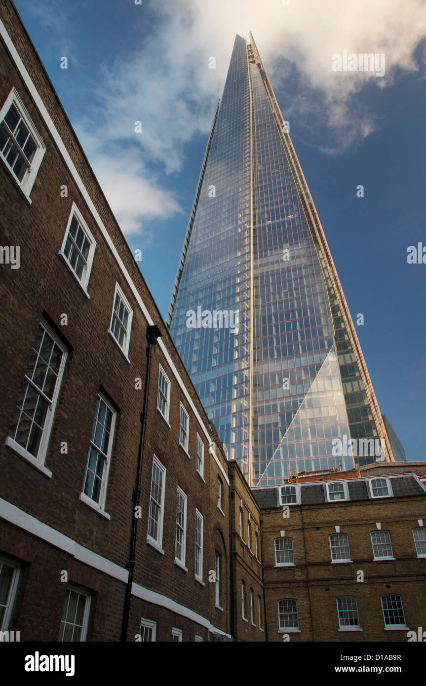 Ancient and modern: London’s newest skyscraper “The Shard”, designed by ...