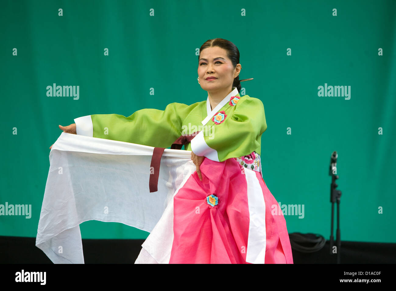 Berlin, Germany, Asian Asian dancer in costume Stock Photo - Alamy