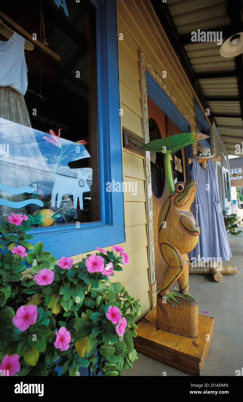 Hawaii, Oahu, North Shore, Haleiwa, Local Storefront With Unique ...