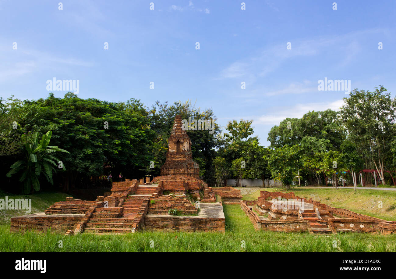 Ancient Pagoda (Chedi) at Wiang Kum Kam in Chiangmai Thailand Stock ...