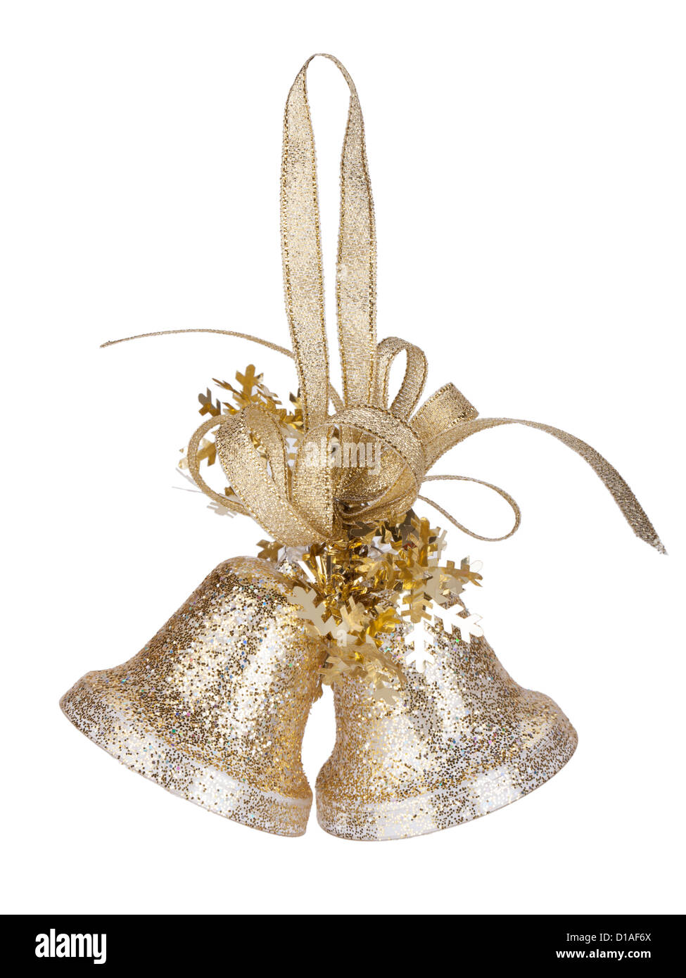 Christmas bells decor. Isolated on white background Stock Photo - Alamy