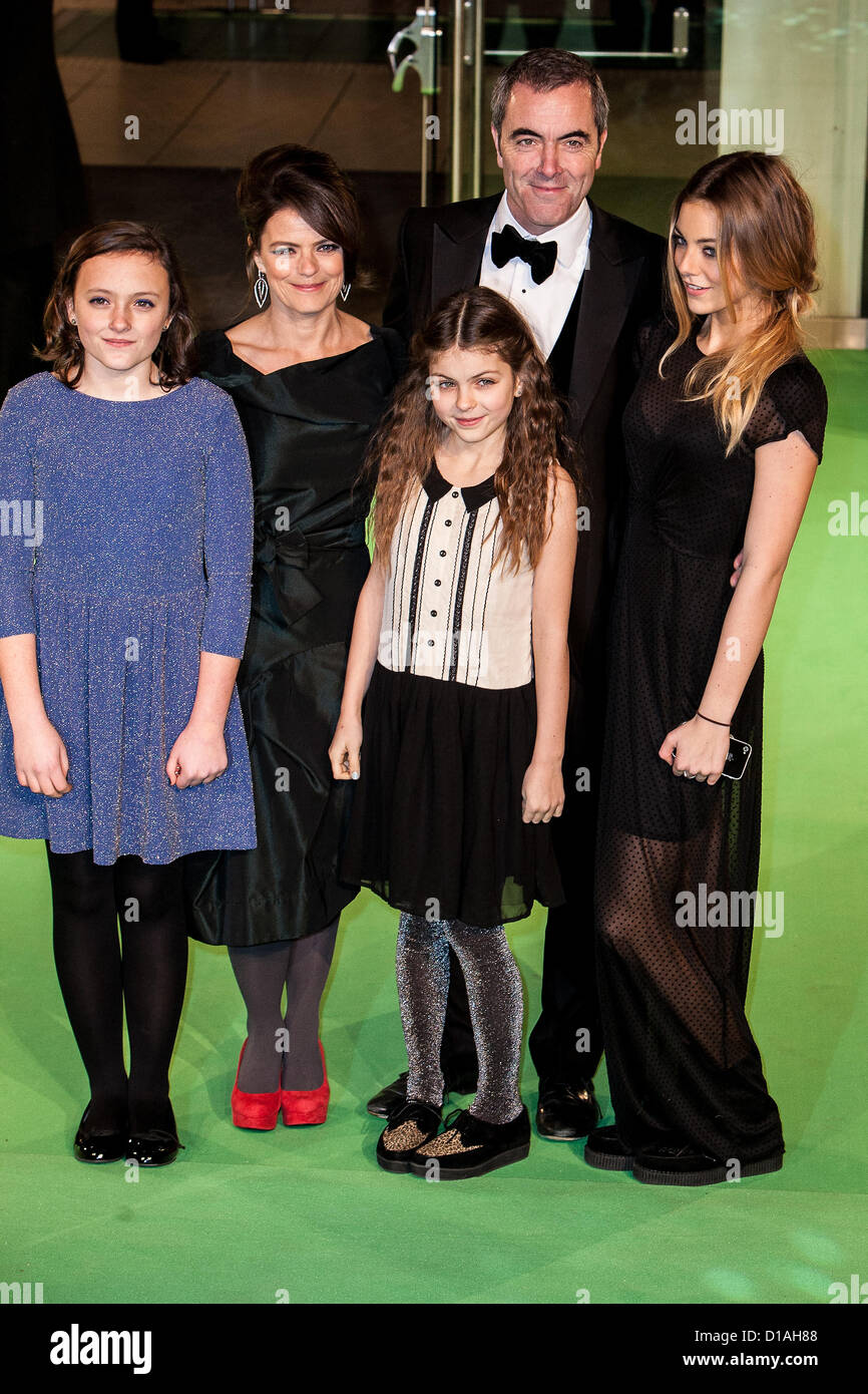 James Nesbitt and family attends the Royal Film premiere of 'The Hobbit ...