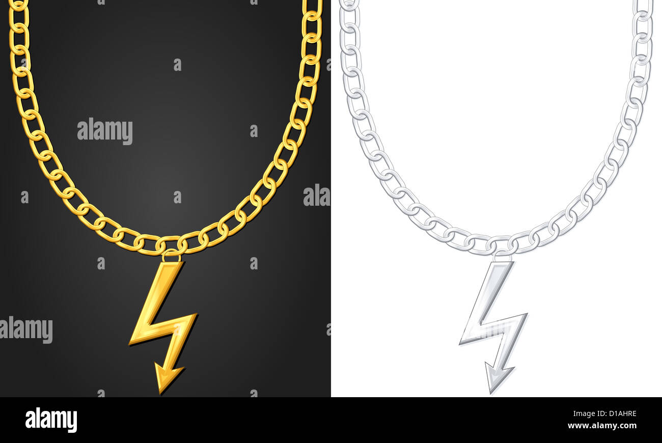 Lightning bolt necklace hi-res stock photography and images - Alamy