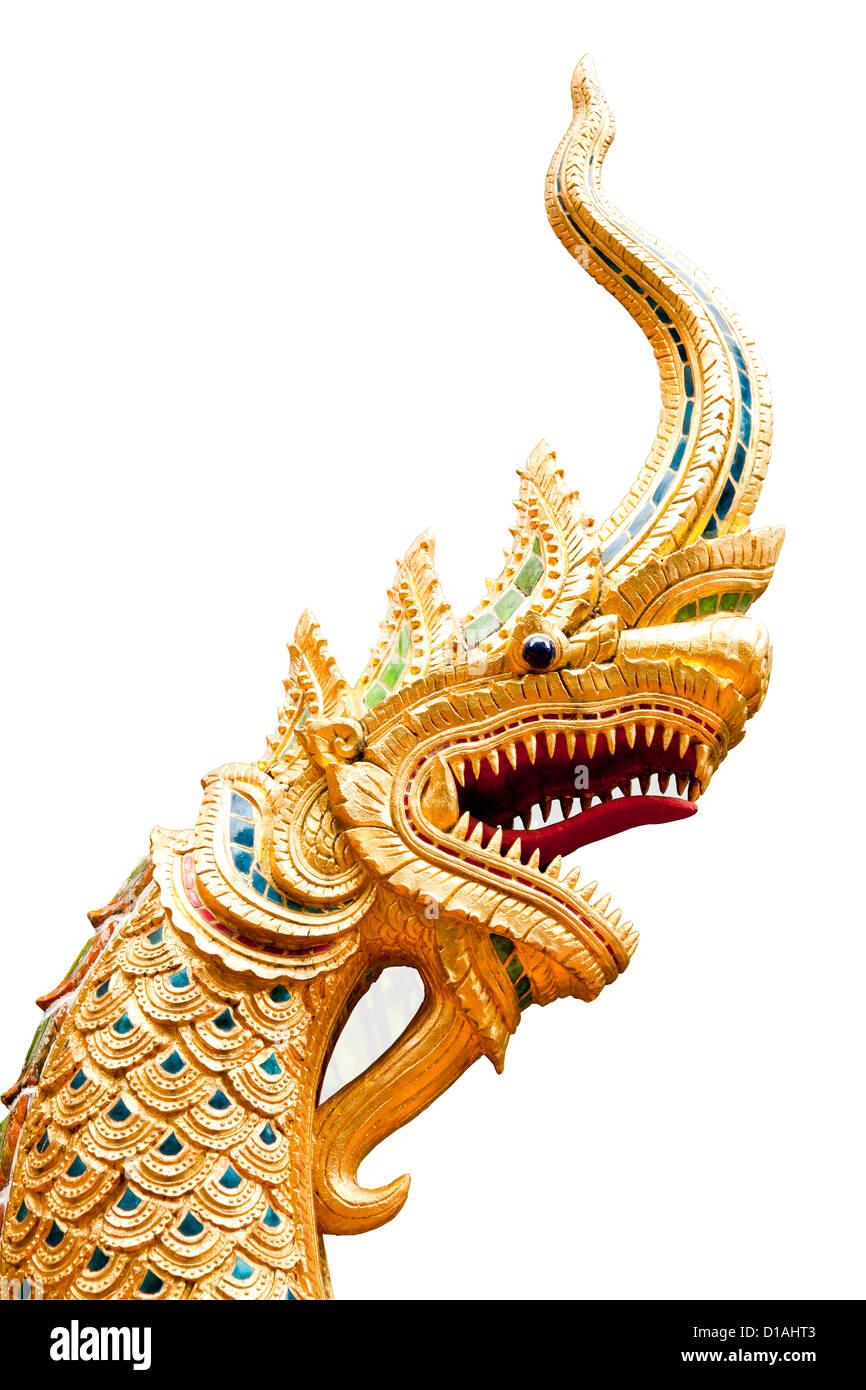 golden naga head Stock Photo - Alamy