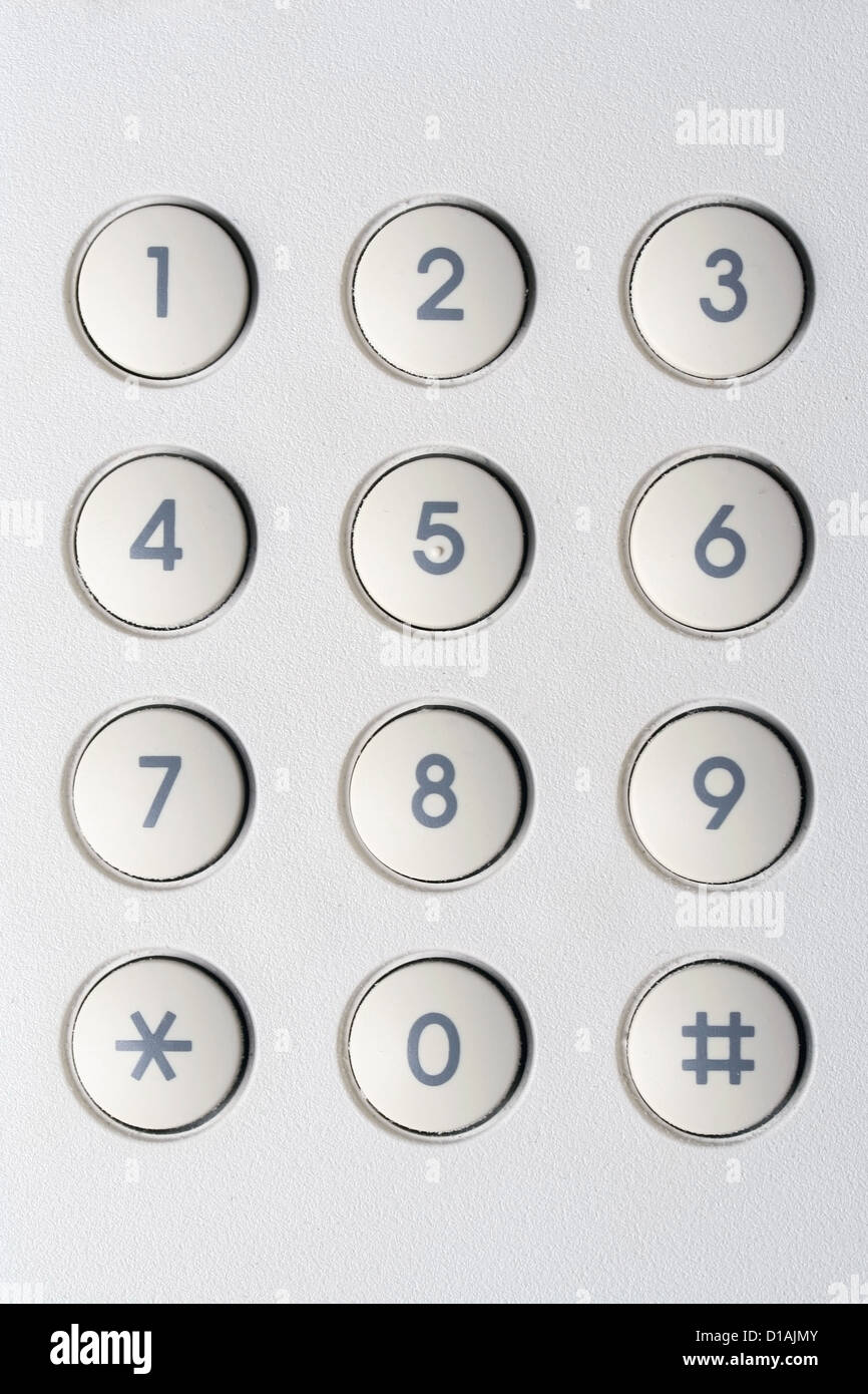 Background of security numeric pad Stock Photo - Alamy