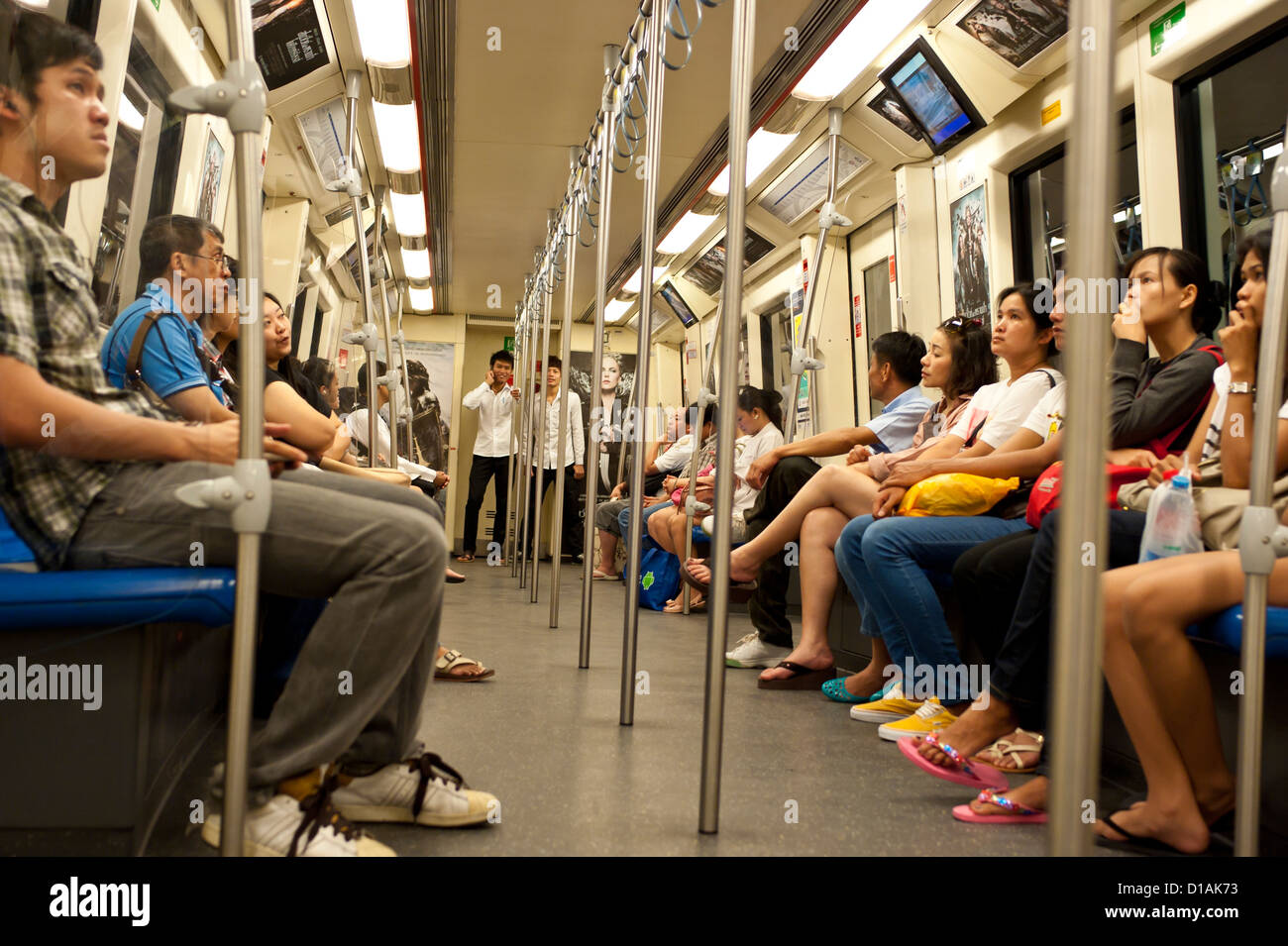 Commuters on train new hi-res stock photography and images - Alamy