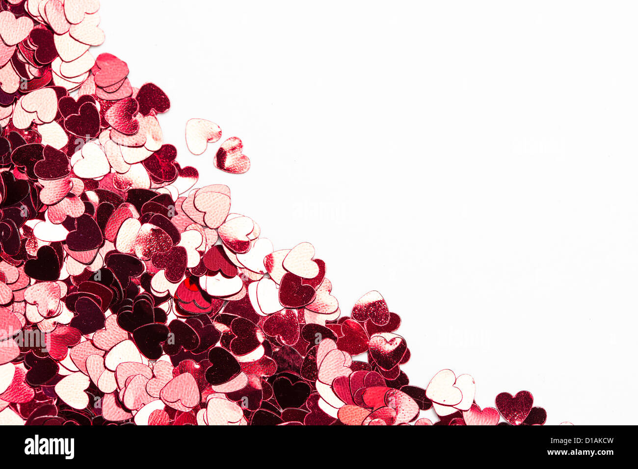 Heart shaped confetti Stock Photo - Alamy