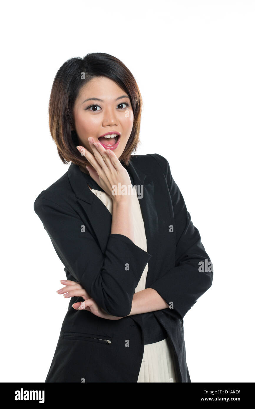 Portrait of a Happy Chinese business woman Stock Photo - Alamy