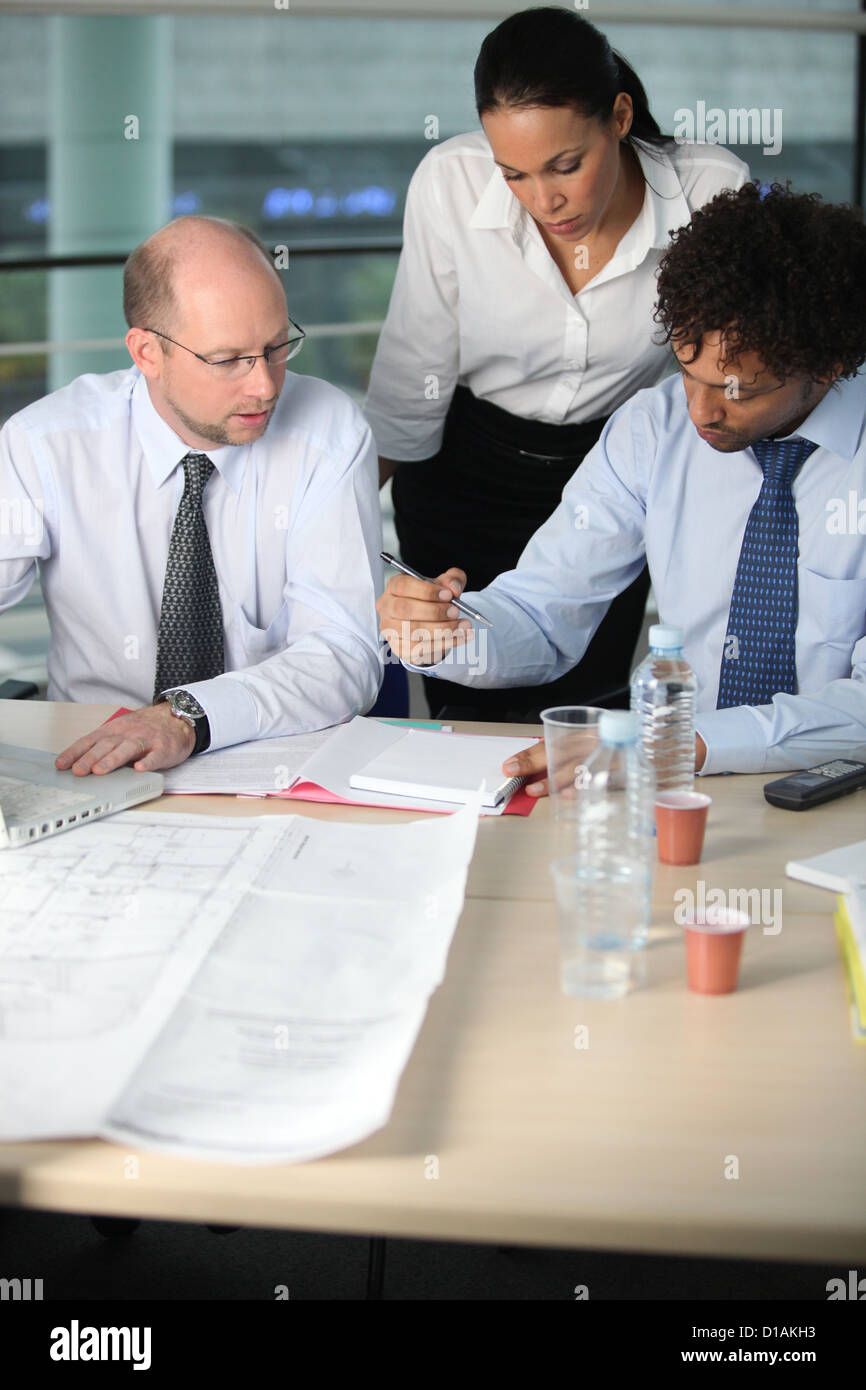 People working in an office Stock Photo - Alamy