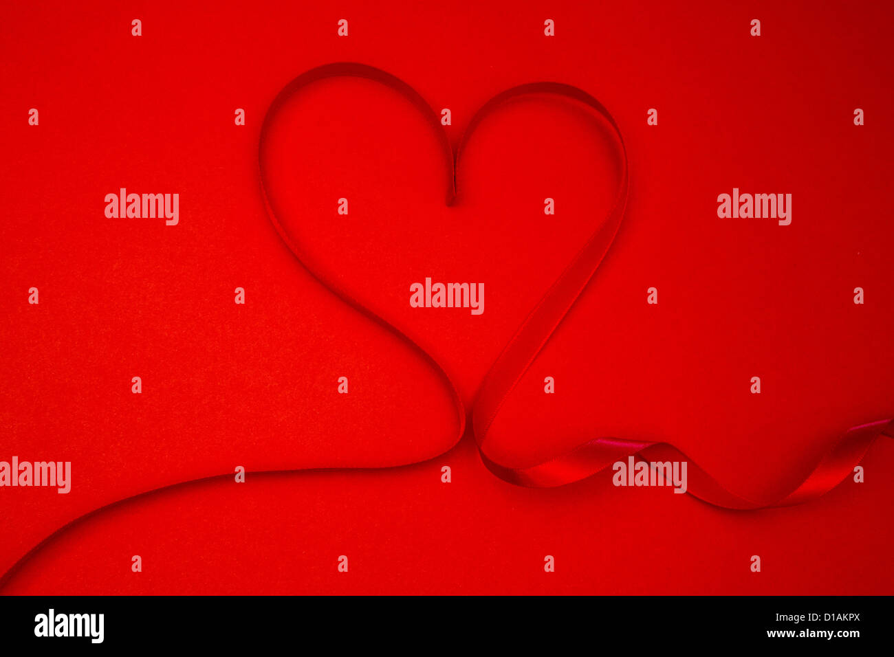 Ribbon shaped into a heart Stock Photo - Alamy