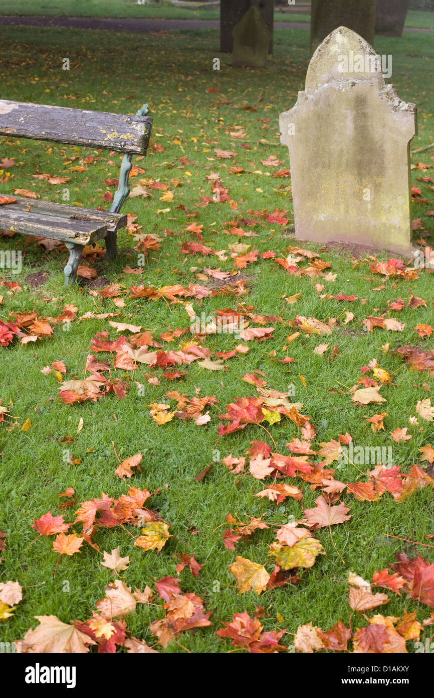 Gravestone and bench hi-res stock photography and images - Alamy