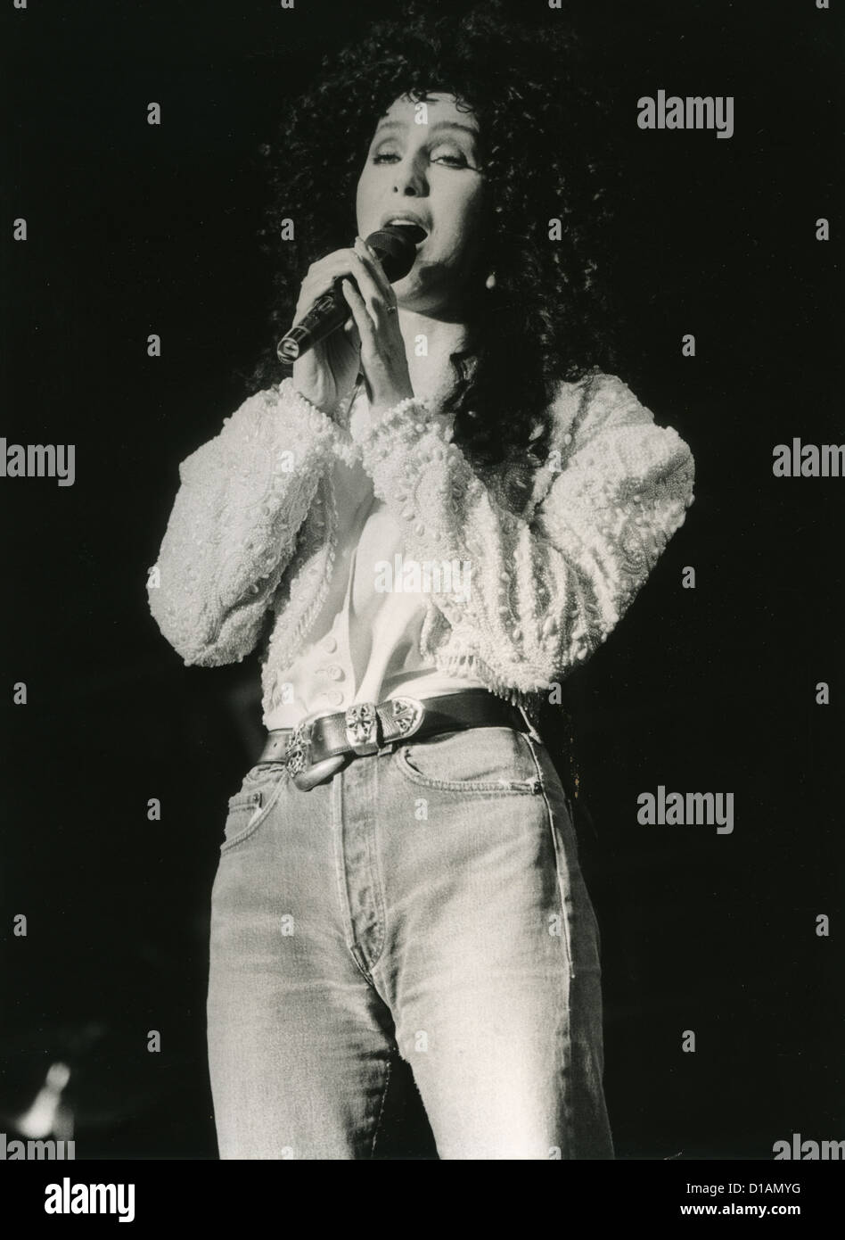 CHER US pop singer about 1985. Photo Jason Tilley Stock Photo - Alamy