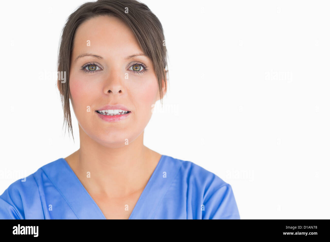 Portrait of smiling nurse Stock Photo - Alamy