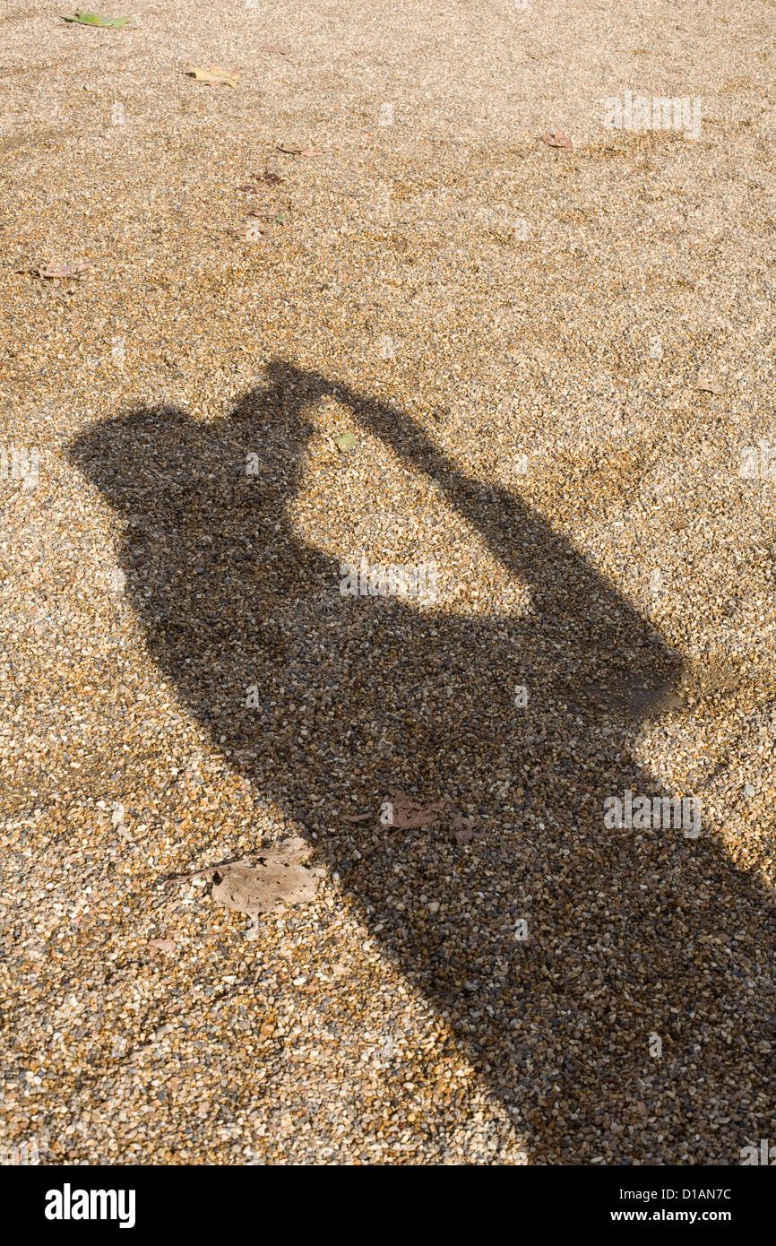 Shadow of Man with Camera Stock Photo - Alamy