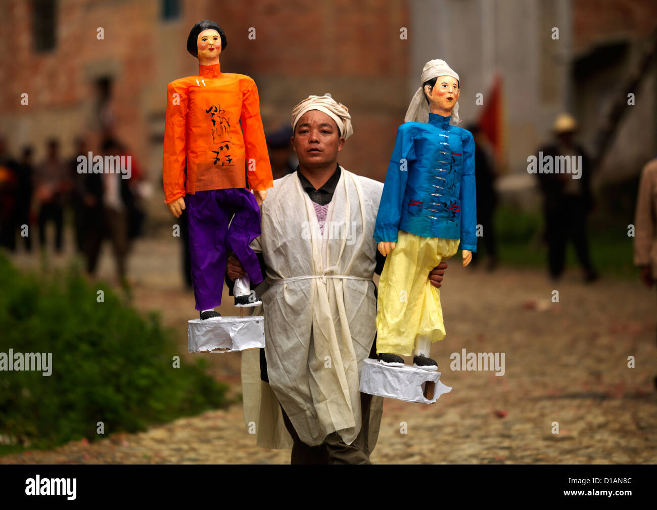 Unrecognizable man holding puppet hi-res stock photography and images ...
