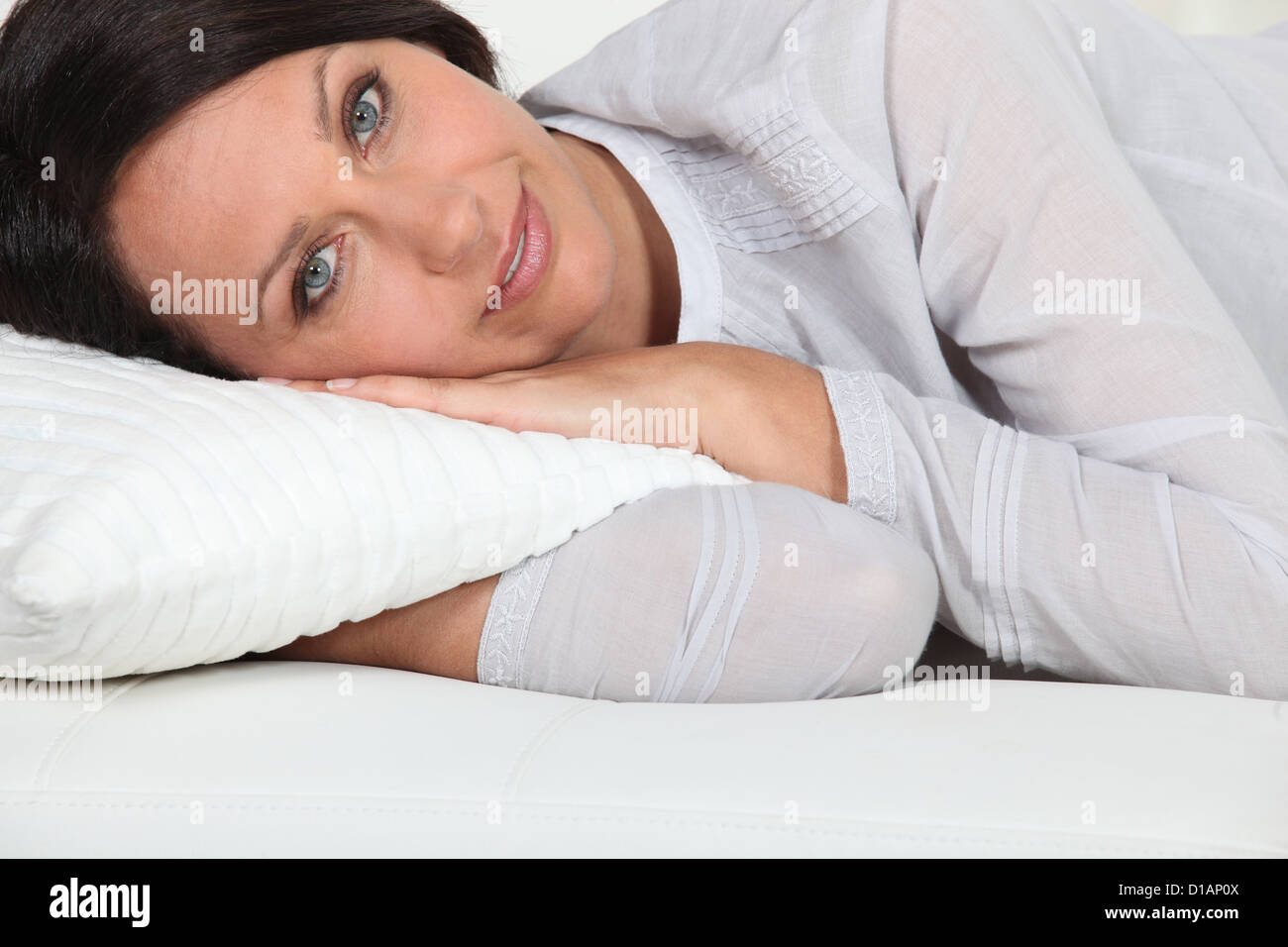Portrait of a woman relaxing Stock Photo - Alamy