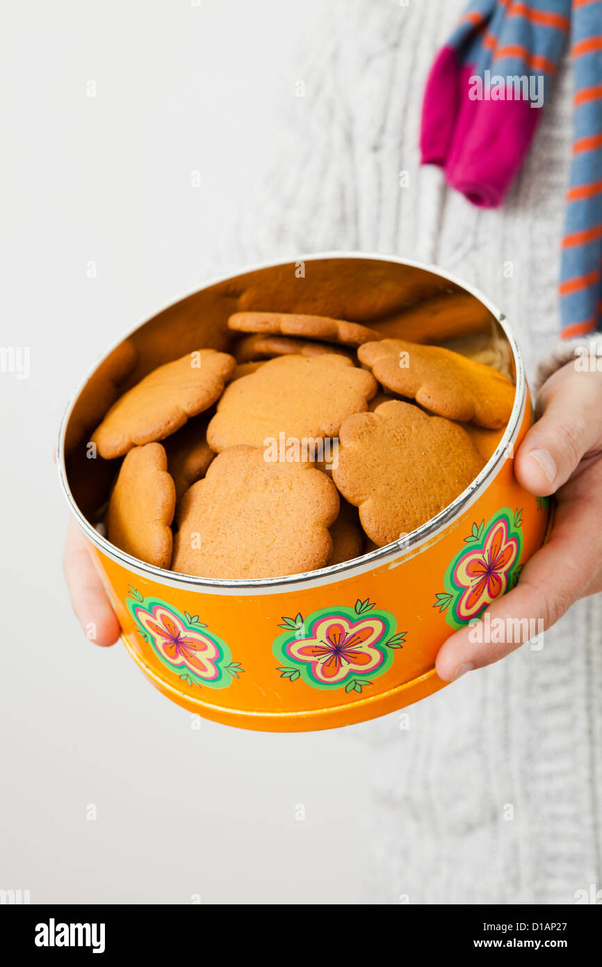 Gingerbread biscuits container hi-res stock photography and images - Alamy