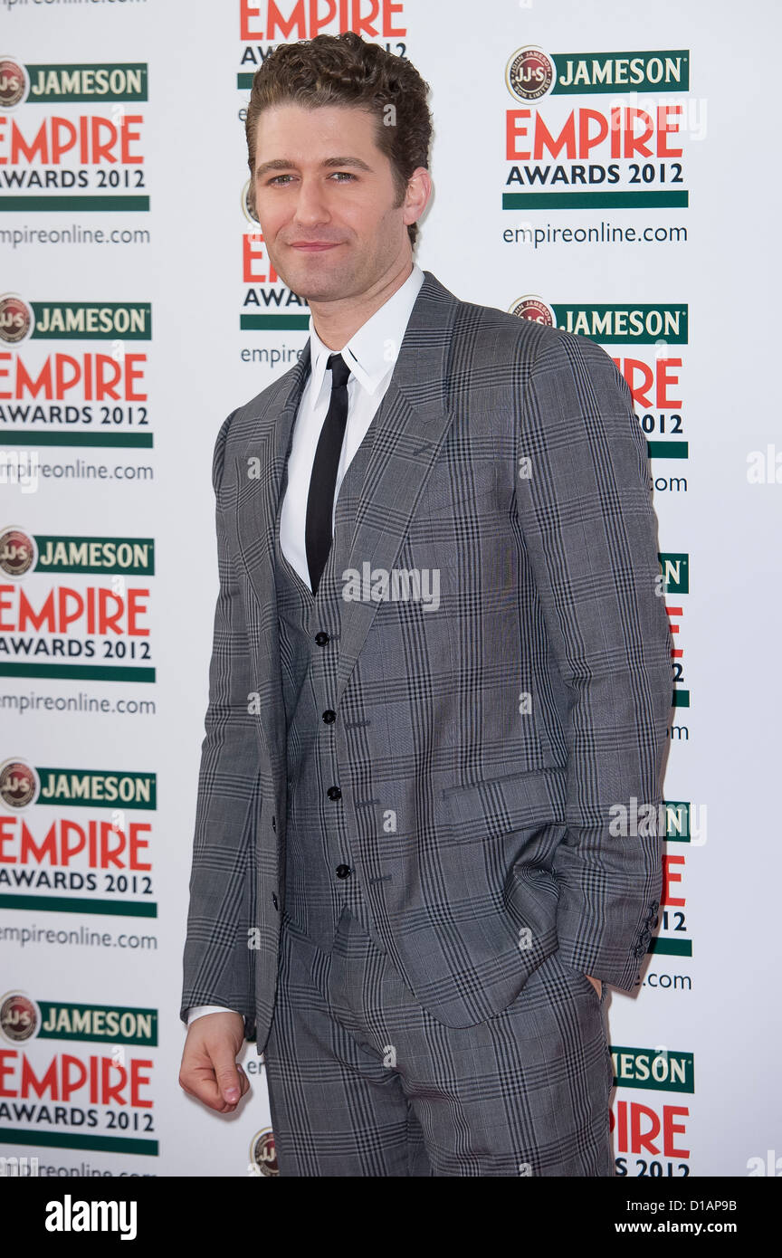 Matthew Morrison arrives for the Jameson Empire Awards Stock Photo - Alamy