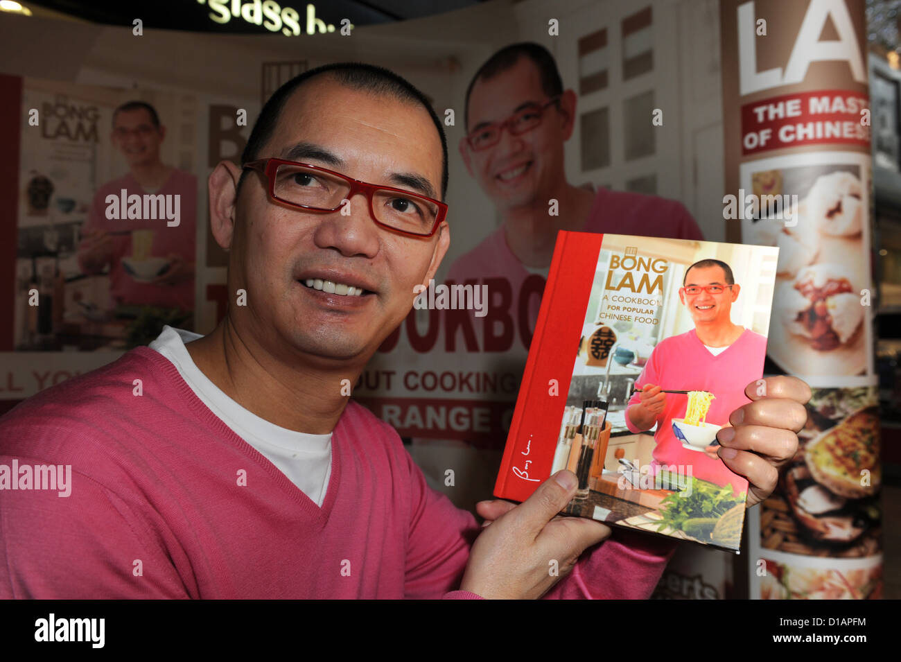 Chinese celebrity chef Kin Bong Lam promoting his Chinese Cook book ...