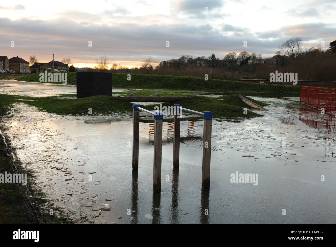 Floods in Norton on Derwent, North Yorkshire, December 2012 Stock Photo ...
