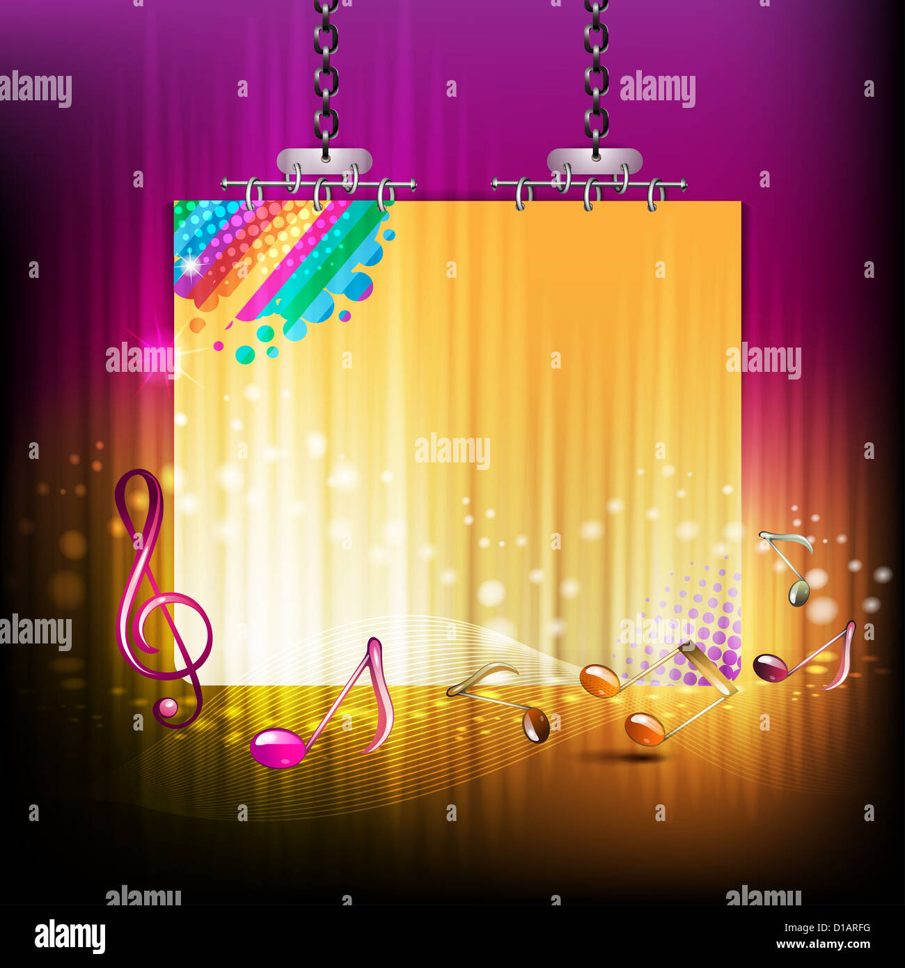 Musical banner hi-res stock photography and images - Alamy