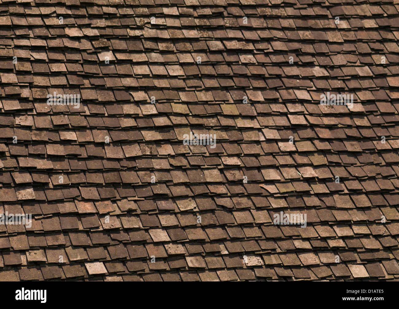 Wood Roof Of A Jinuo Minority House, Yunnan Province, China Stock Photo ...