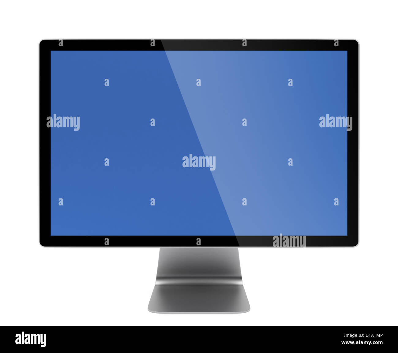 3d illustration of front view computer screen isolated Stock Photo - Alamy