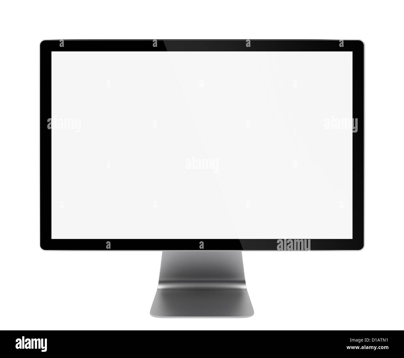 3d illustration of front view computer screen isolated Stock Photo - Alamy