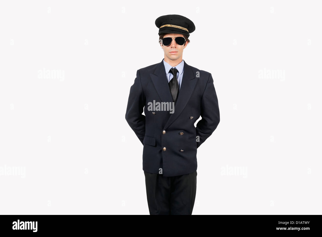 Man pilot uniform hi-res stock photography and images - Alamy