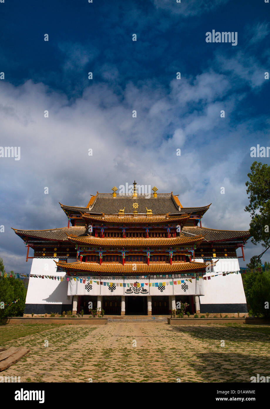 Zhamei Lamaism Monastery, Yongning, Yunnan Province, China Stock Photo ...