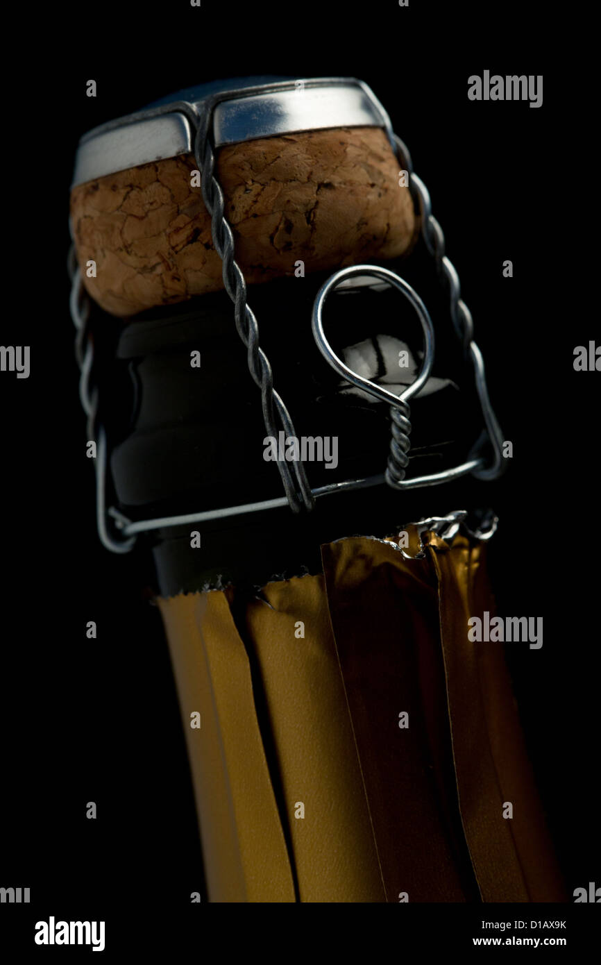 Close up of champagne bottle Stock Photo - Alamy