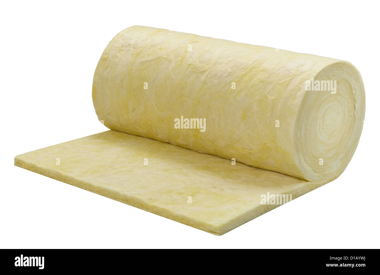 Insulator roll sheets putting beneath roofing for heat protection Stock ...