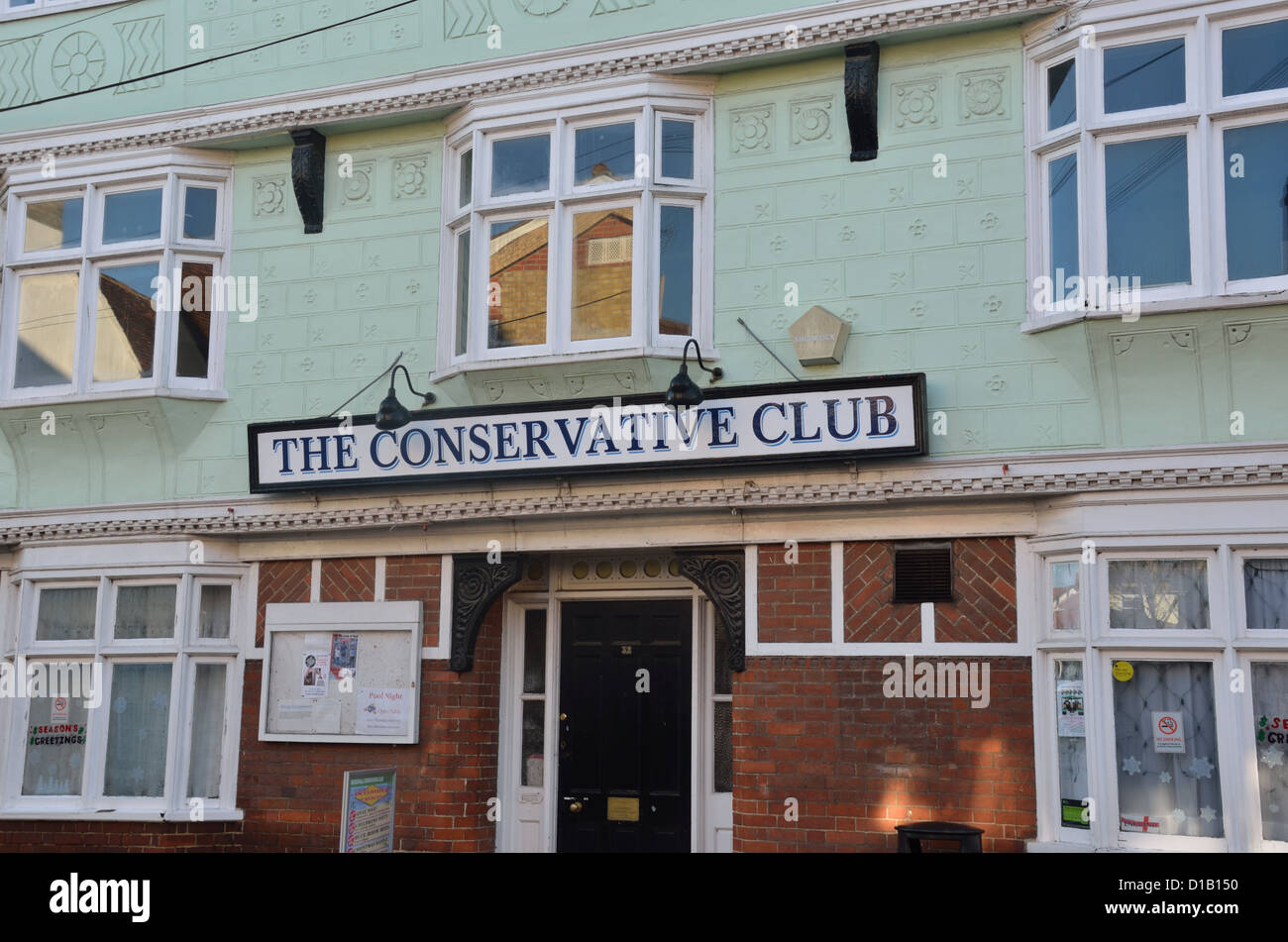 Conservative Club front Stock Photo - Alamy