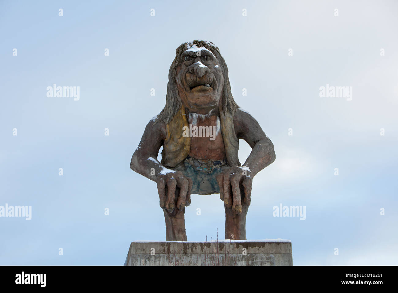 Typical fairy tale Troll at Mongstad, Norway Stock Photo - Alamy