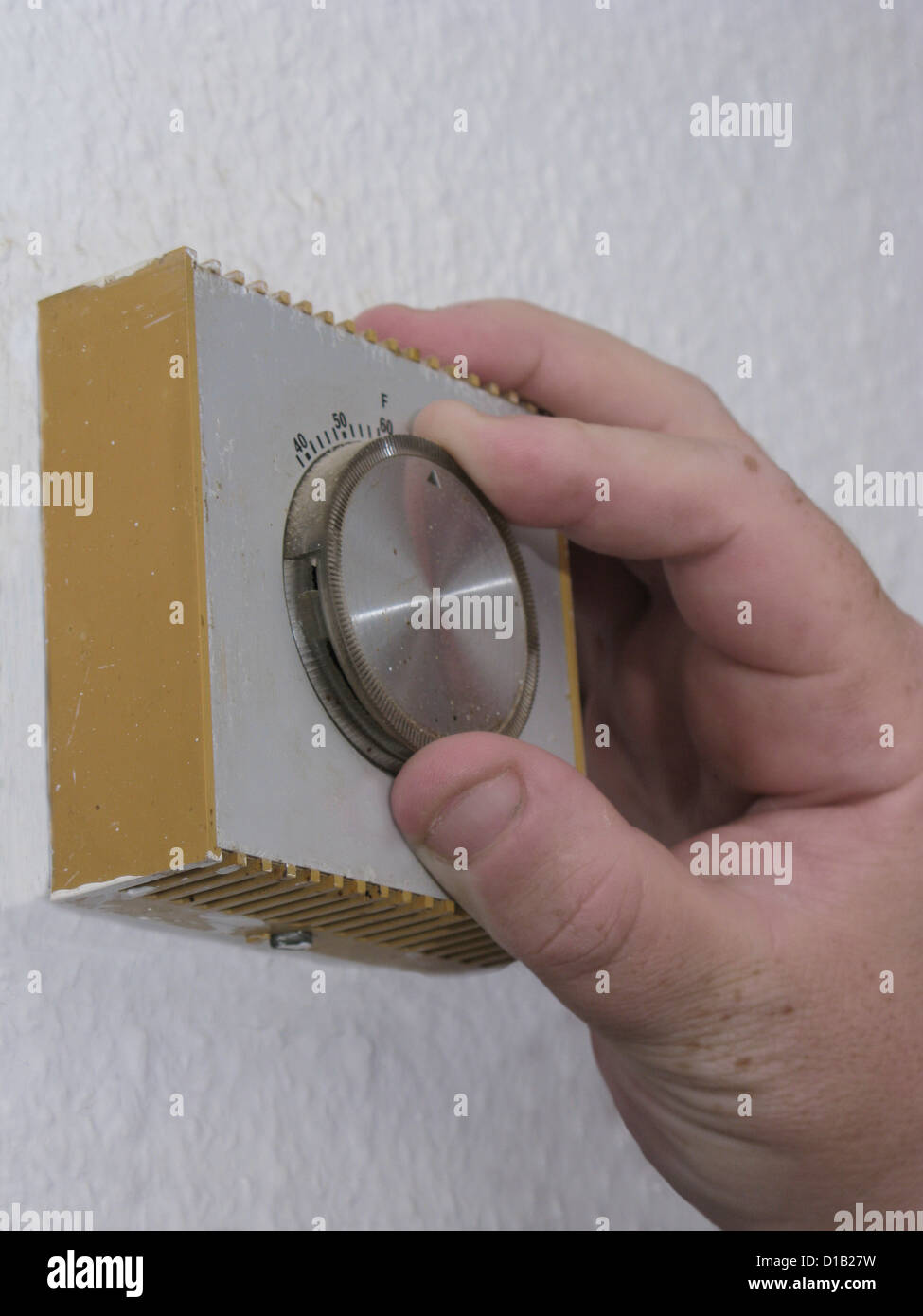 Lowering temperature on central heating hi-res stock photography and ...