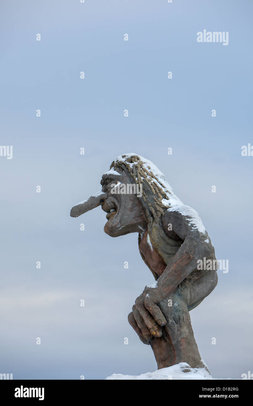 Typical fairy tale Troll at Mongstad, Norway Stock Photo - Alamy