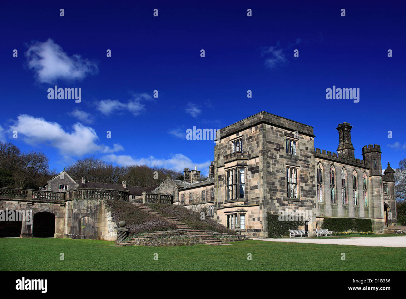 Ilam Hall in the village of Ilam, Staffordshire, Peak, District ...