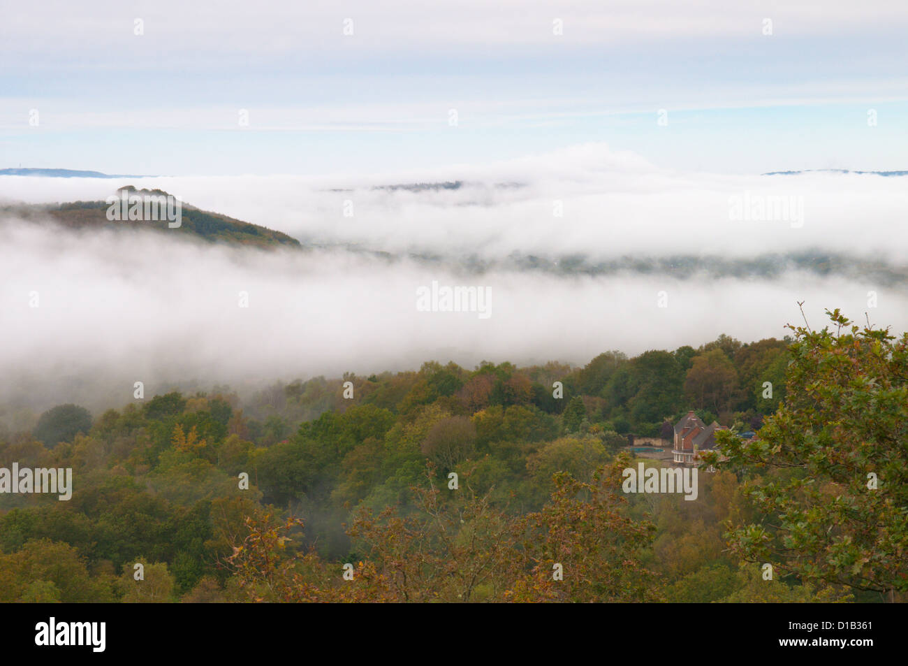 View north-west across Redford and Milland from beside Older Hill on ...