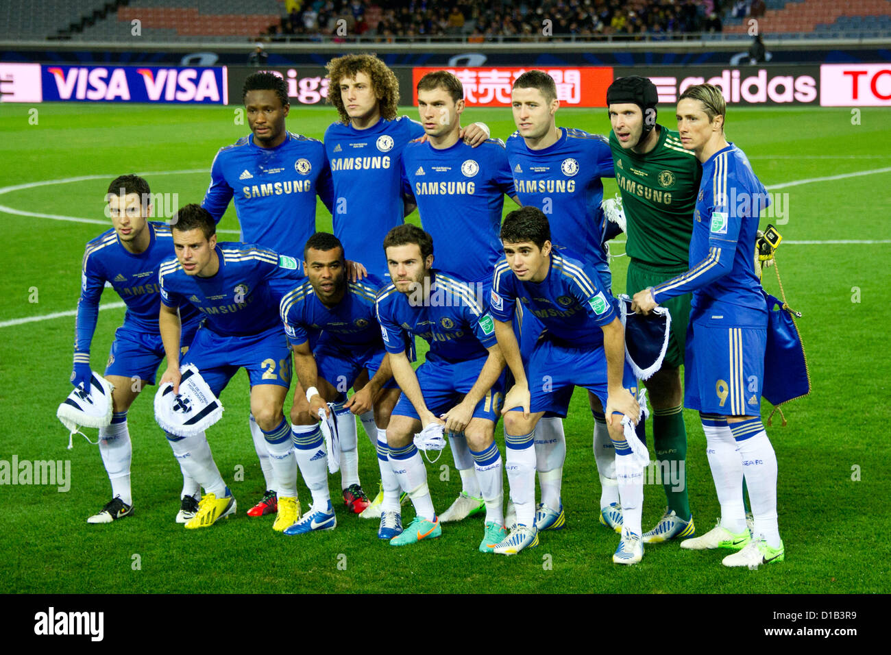 Chealsea team group line up, DECEMBER 13, 2012: Football / Soccer, FIFA ...