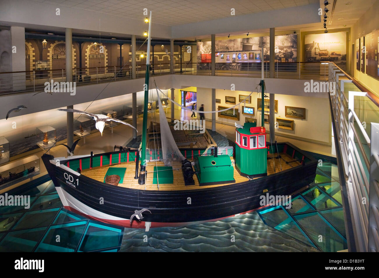 Fishing boat on display at Navigo, the National Fisheries Museum at ...
