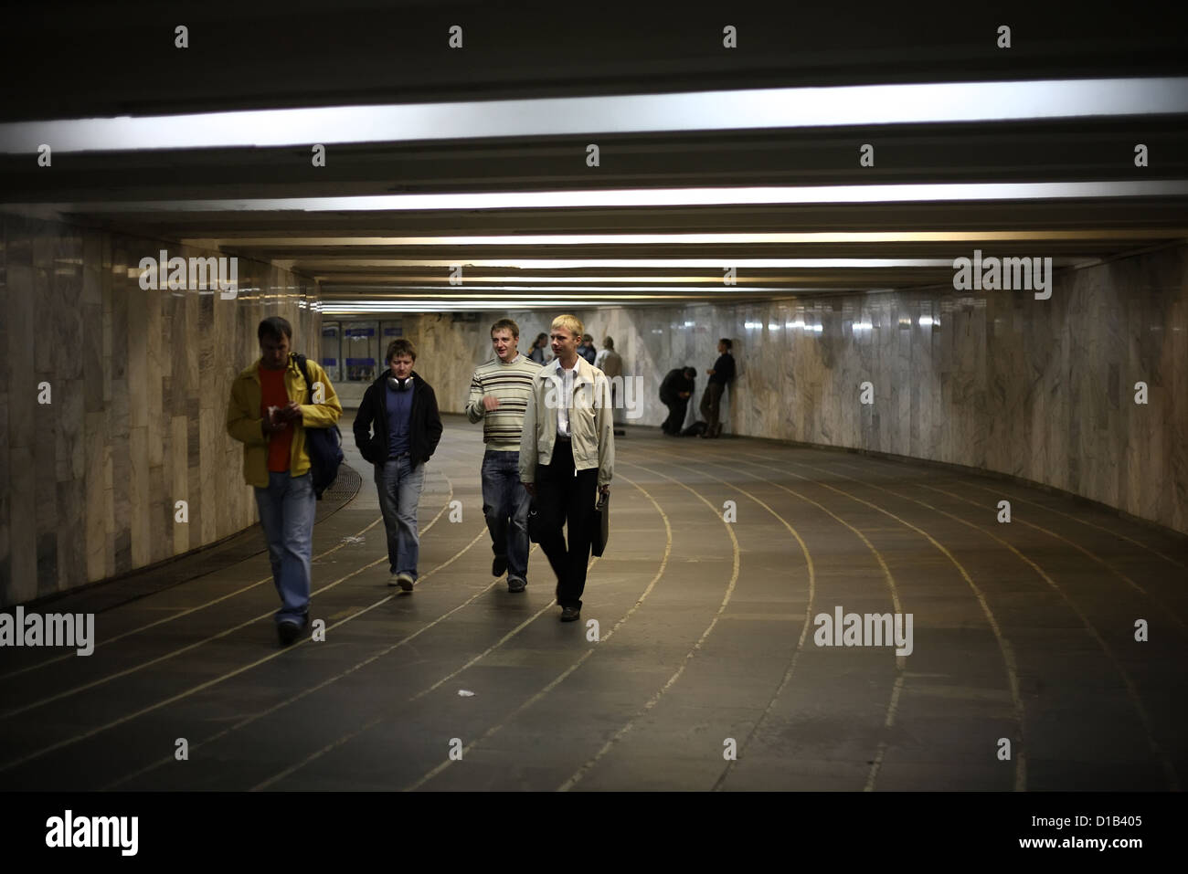 Entrance to underground underpass subway public transport hi-res stock ...