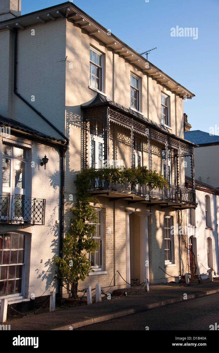 Victorian town house with balcony Chapelfield house Stock Photo - Alamy